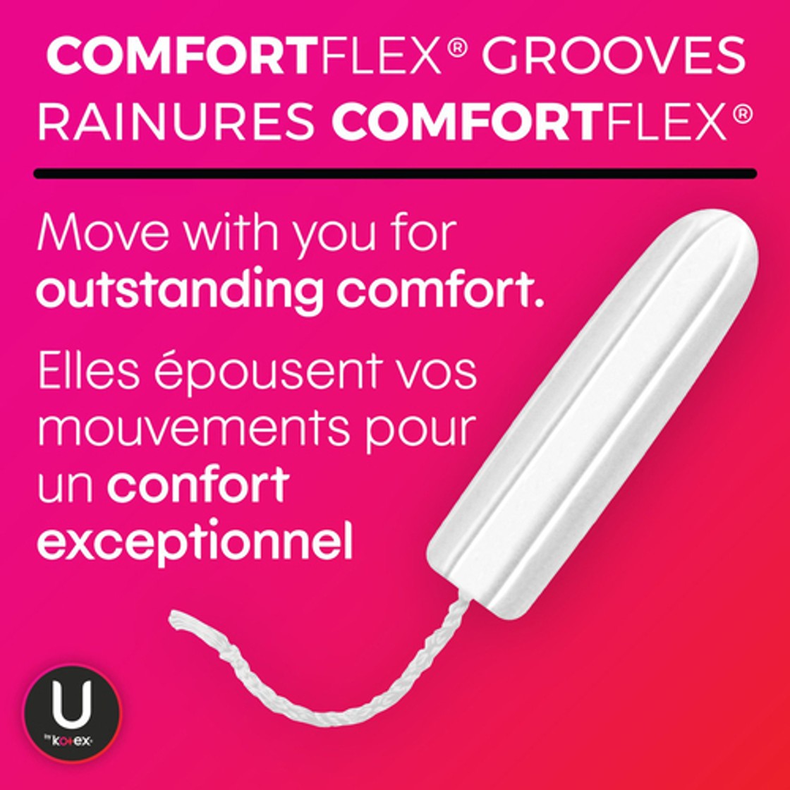 U by Kotex Click Compact Tampons Regular Absorbency Unscented 16 Count ...