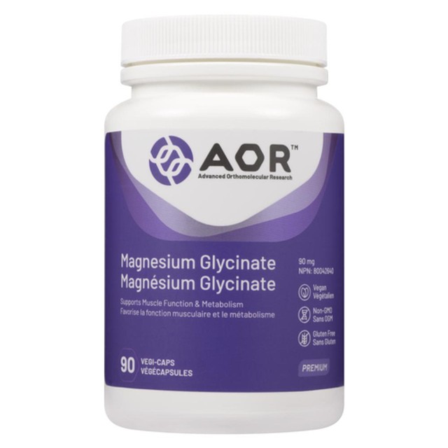 AOR Magnesium Glycinate 90 mg Vegi-Caps 90 Count - Voilà Online ...