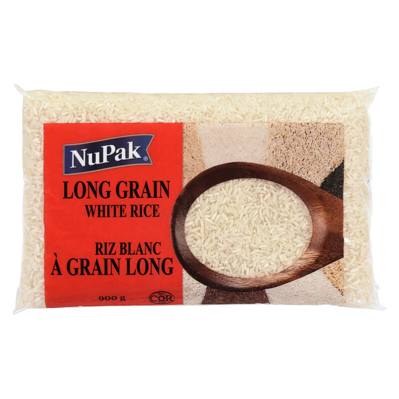 NuPak Rice Long Grain White 900 g - Voilà Online Groceries & Offers