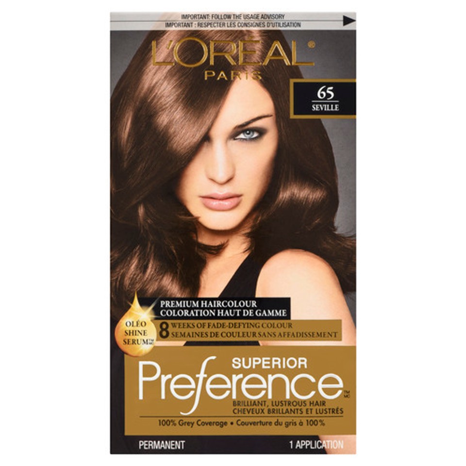 L'Oréal Superior Preference No 65 Light Amber Brown Hair Color 1 Box ...