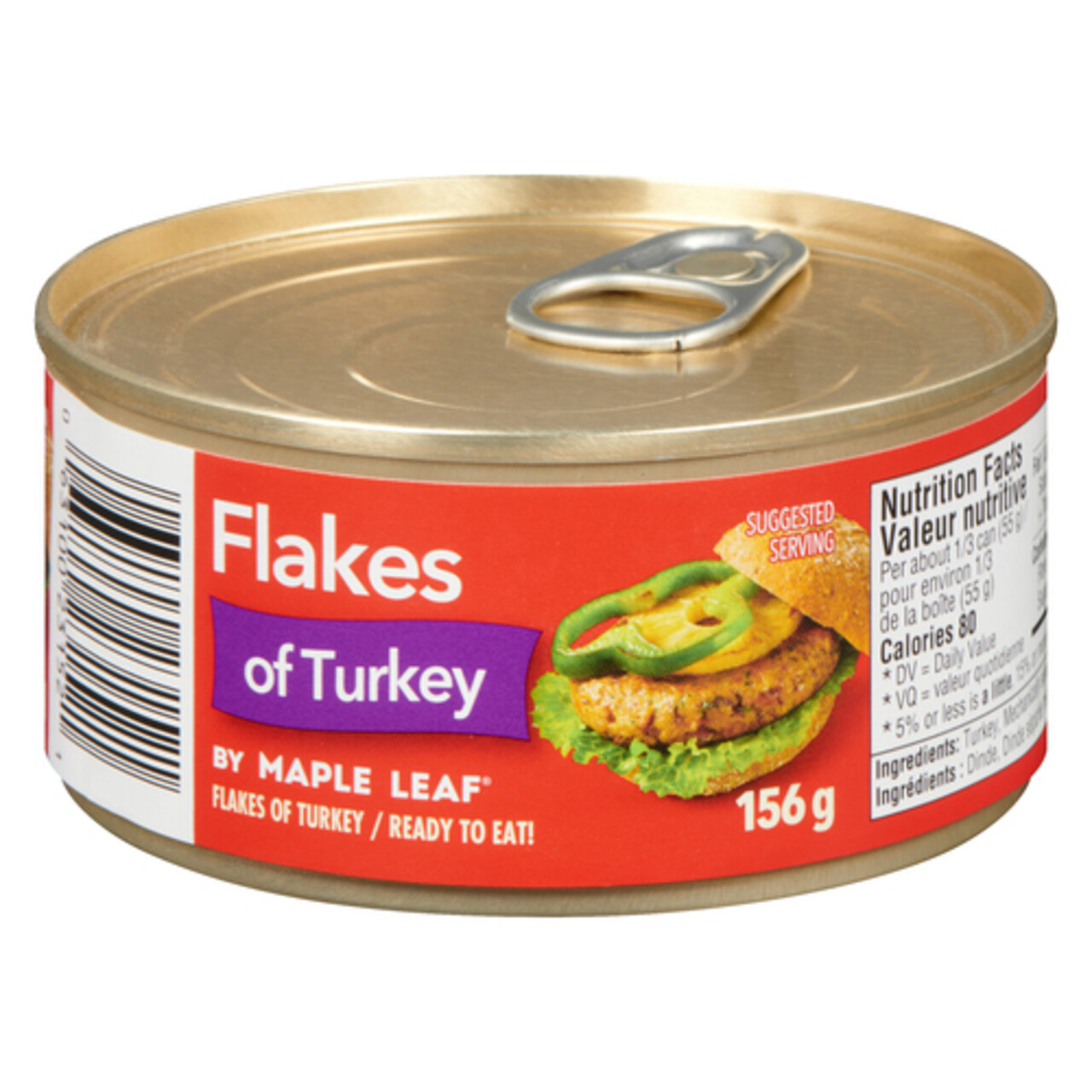 Maple Leaf Canned Flakes Of Turkey 156 g - Voilà Online Groceries & Offers