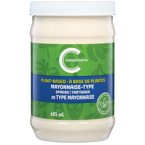 Compliments Plant Based Spread Mayonnaise Type 685 ml - Voilà Online ...