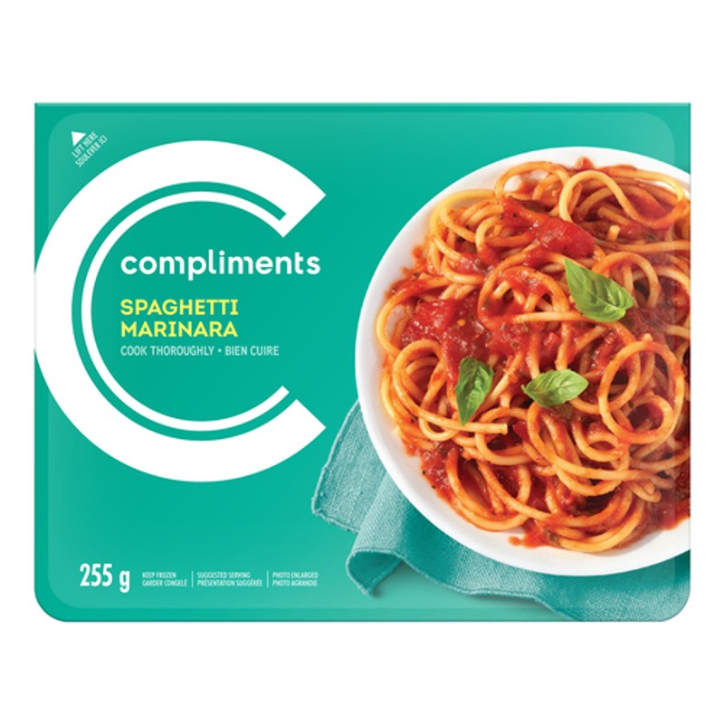 Compliments Frozen Entree Spaghetti Marinara 255 g - Voilà Online ...