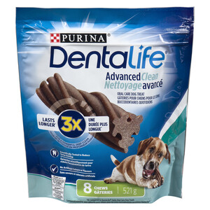 Purina Dentalife Chews Advanced Clean Medium Dog Treats 521 g - Voilà ...