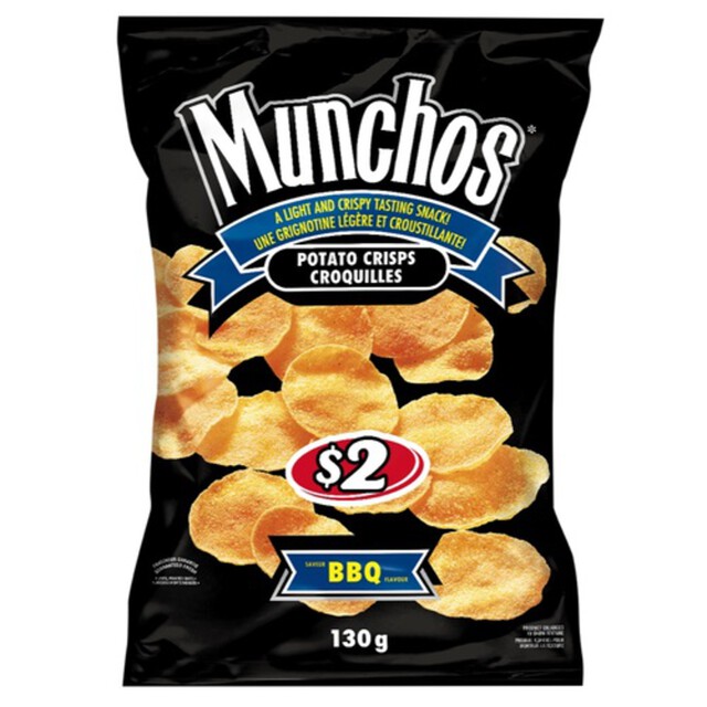 Munchos Potato Crisps BBQ 130 g - Voilà Online Groceries & Offers