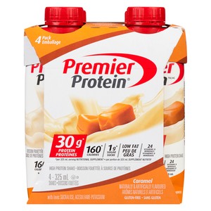 Premier Protein Gluten-Free Whey Protein Shake Caramel 4 x 325 ml ...