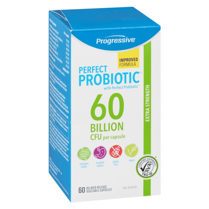 Progressive Perfect Probiotic 60 Billion Extra Strength 60 Vegetable ...