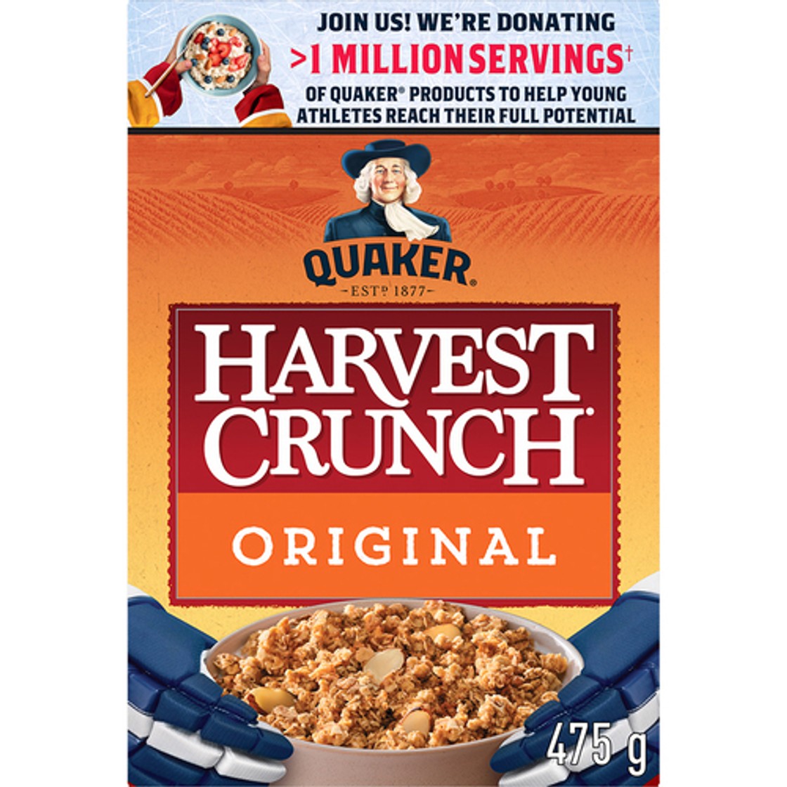 Quaker Harvest Crunch Granola Cereal Original 475 g - Voilà Online ...
