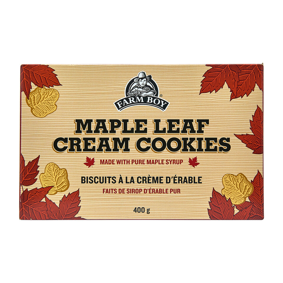 Farm Boy Maple Leaf Cream Cookies 400 g - Voilà Online Groceries & Offers