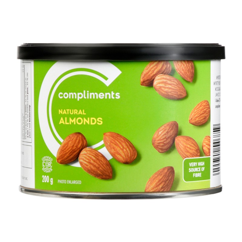 Compliments Natural Almonds 225 g - Voilà Online Groceries & Offers