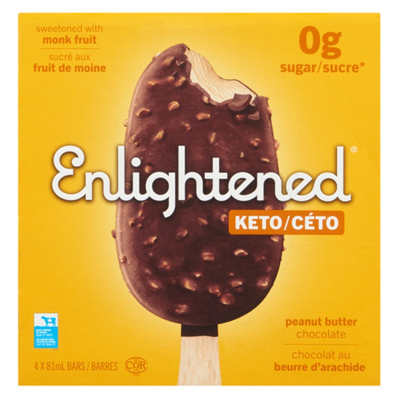 Enlightened Ice Cream Bars Peanut Butter Chocolate 4 EA - Voilà Online ...