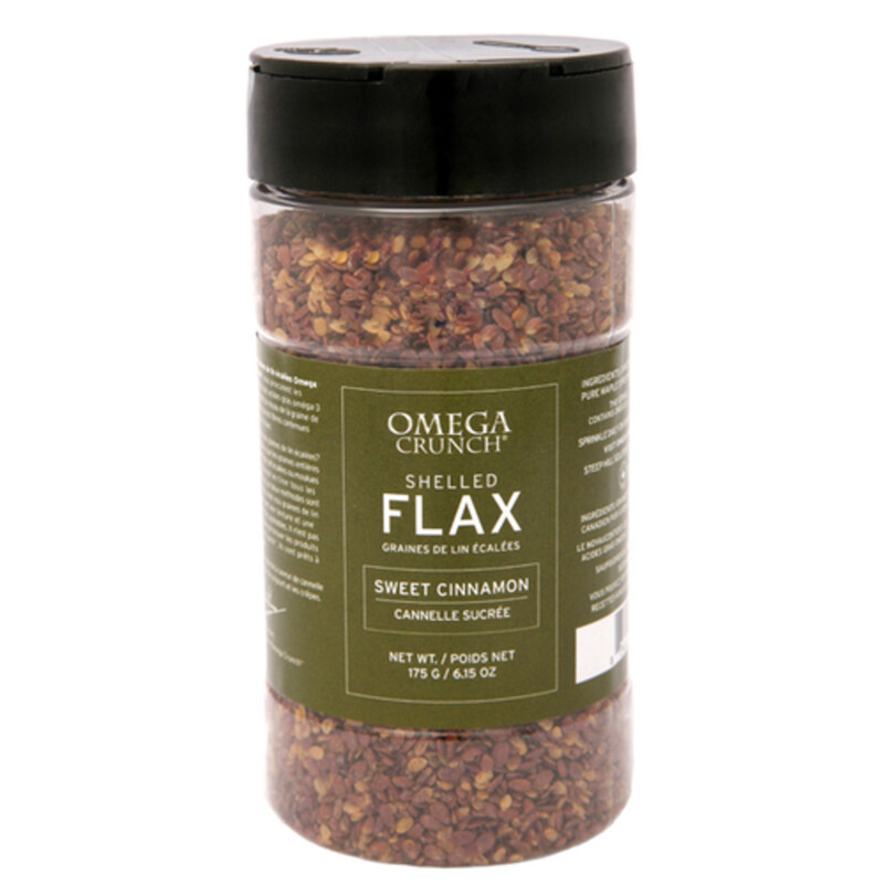 Omega Crunch Shelled Flax Sweet Cinnamon 175 g - Voilà Online Groceries ...