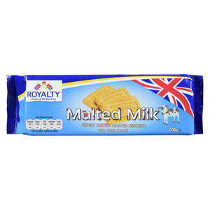 Royalty Cookies Malted Milk 200 g - Voilà Online Groceries & Offers