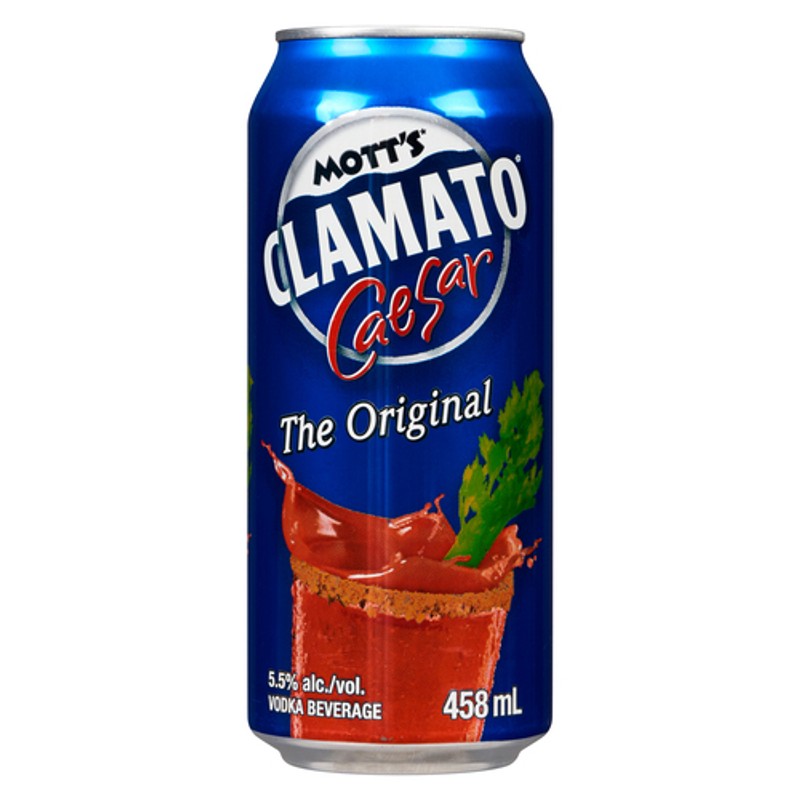 Mott's Clamato Caesar 5.5% Alcohol Ready To Drink 458 ml (can) - Voilà ...