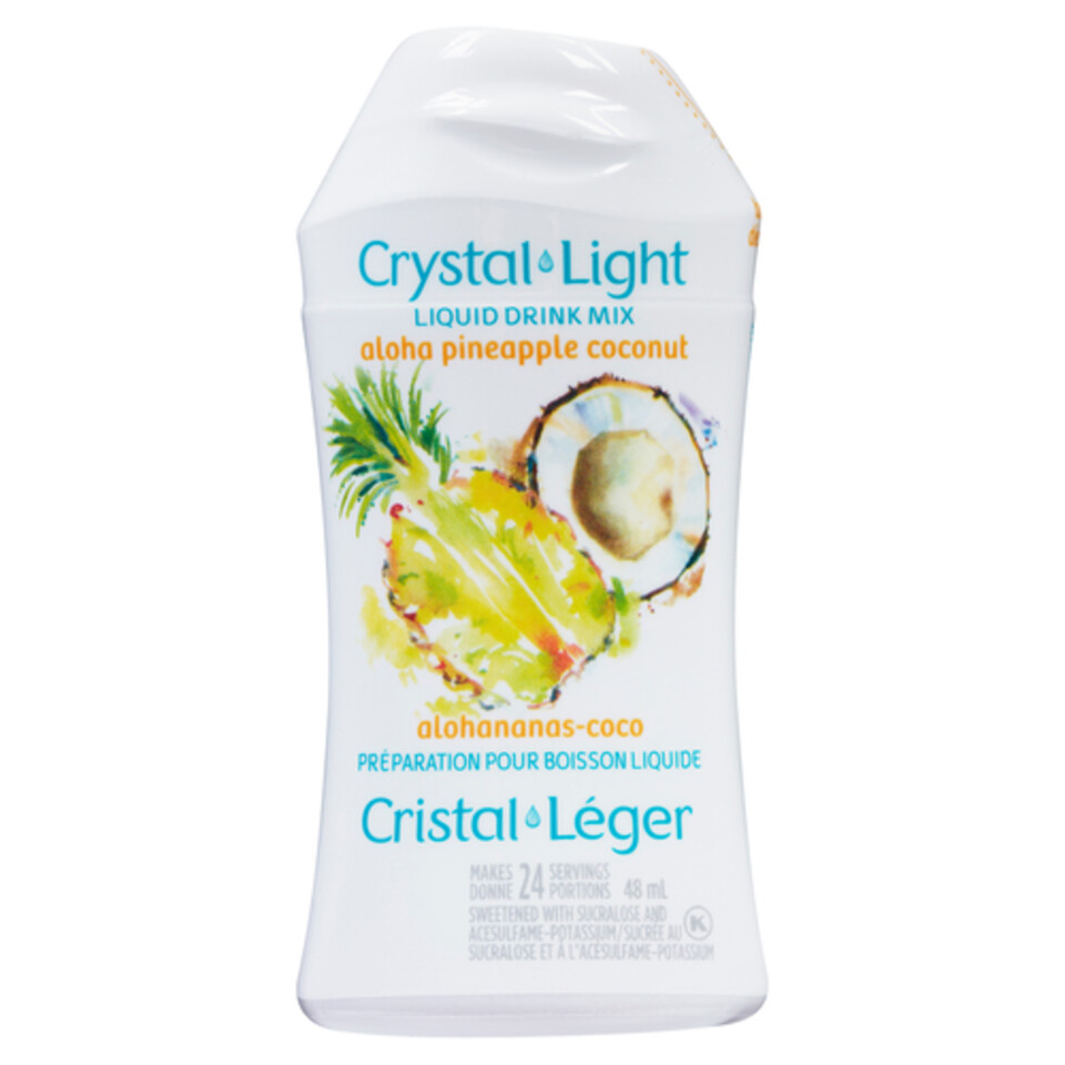 Crystal Light Liquid Drink Mix Aloha Pineapple Coconut 48 ml - Voilà ...