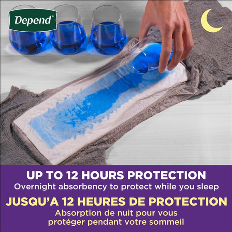 Depend Night Defense Incontinence Underwear Men Overnight Large 14 ...