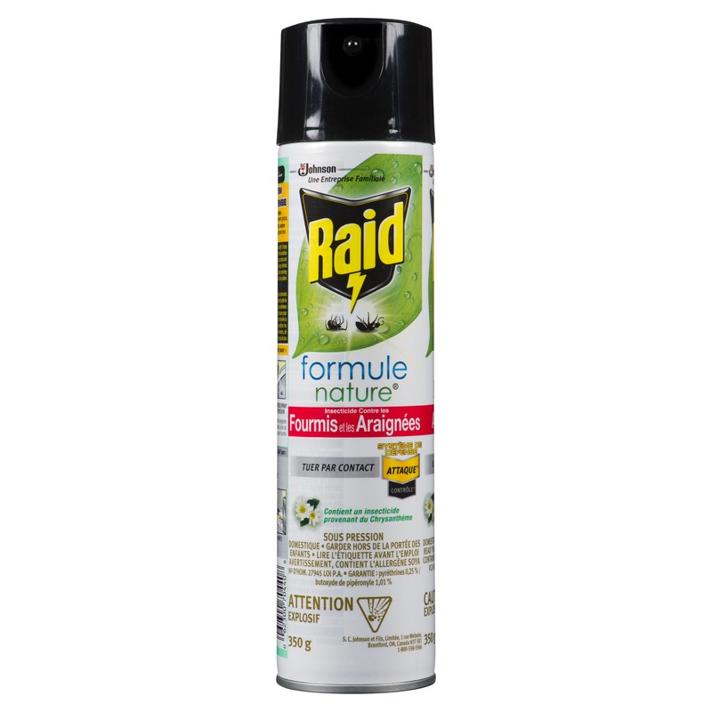 Raid Earth Blends Insect Killer Spray Ant And Spider 350 g - Voilà ...