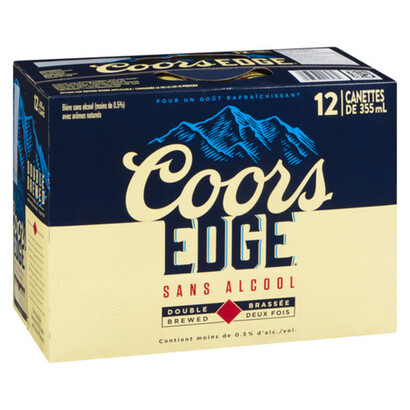 Coors Edge Non Alcoholic Beer 12 x 355 ml (cans) - Voilà Online ...