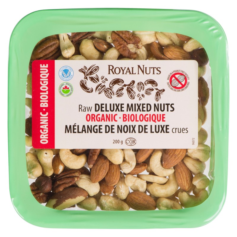 Royal Nuts Organic Mix Deluxe Raw Nuts 200 g - Voilà Online Groceries ...