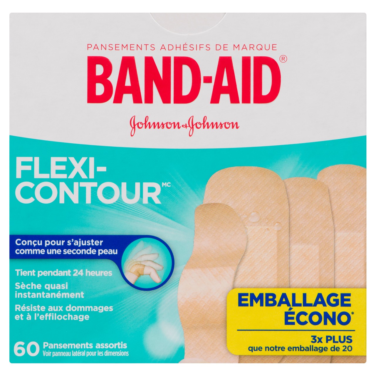 Band-Aid Skin Flex Bandages Value Pack Assorted Sizes 60 EA - Voilà ...
