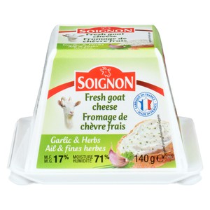Soignon Goat Cheese Garlic & Herbs 140 g - Voilà Online Groceries & Offers