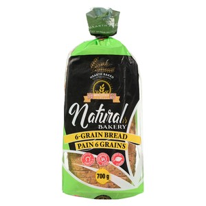 Natural Bakery Ltd. 6 Grain Bread 700 g - Voilà Online Groceries & Offers