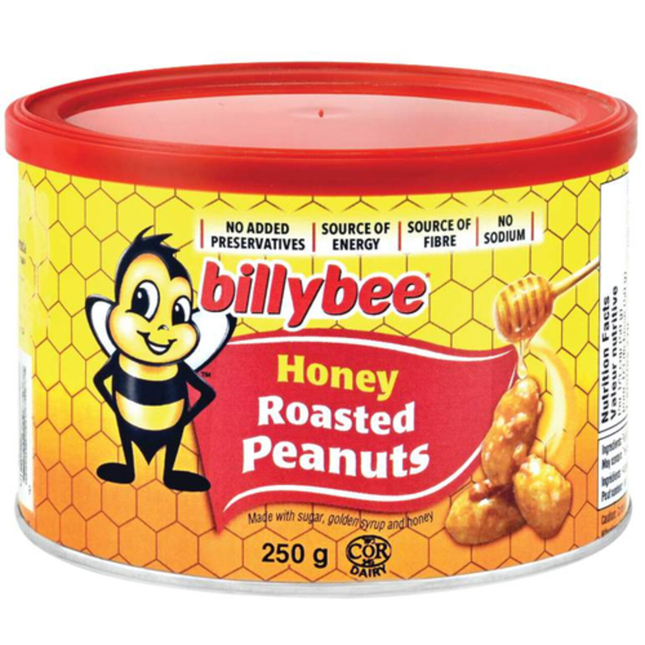 Billy Bee Roasted Peanuts Honey 250 g - Voilà Online Groceries & Offers