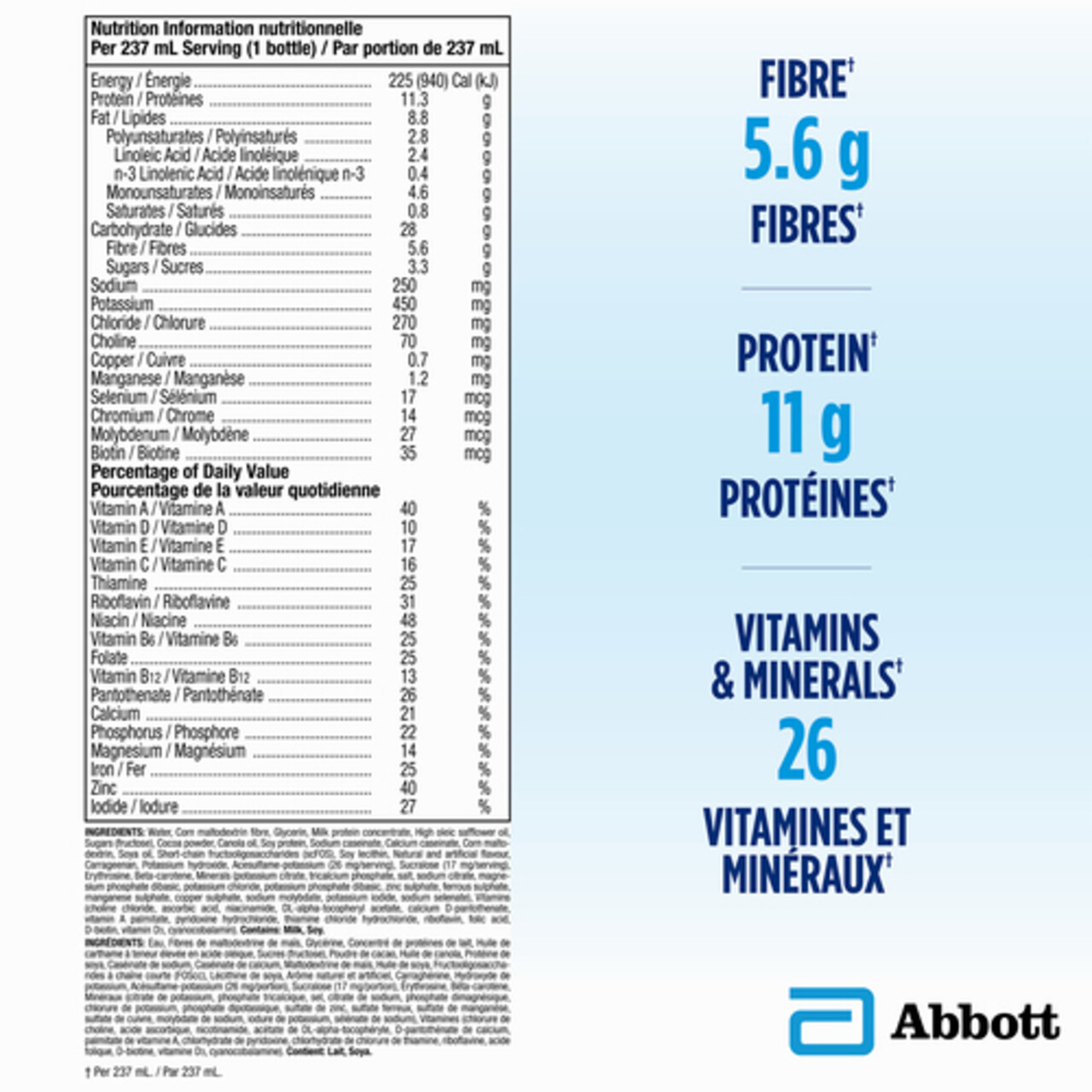 Glucerna Meal Replacement Supplement Chocolate 6 x 237 ml (bottles ...