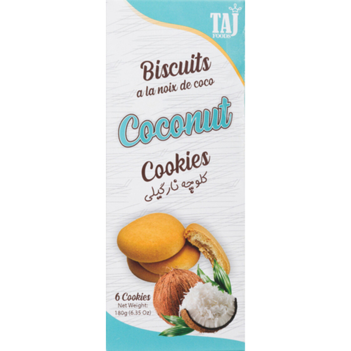 Taj Foods Coconut Cookies 180 g - Voilà Online Groceries & Offers