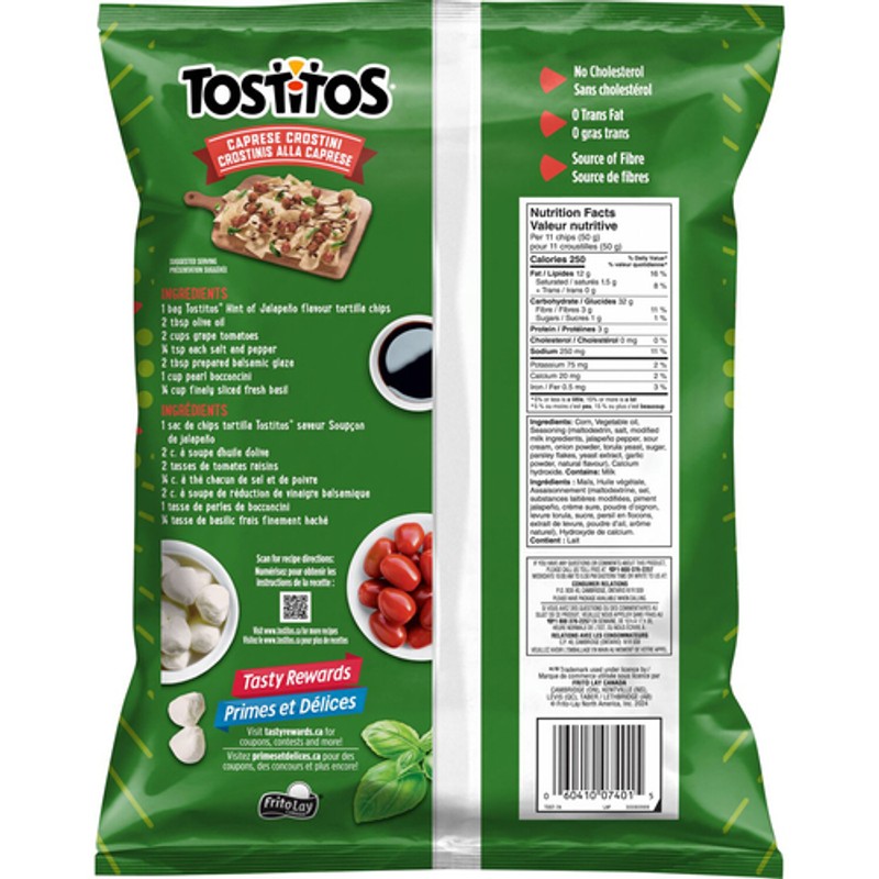 Tostitos Tortilla Chips Hint of Jalapeño 245 g - Voilà Online Groceries ...
