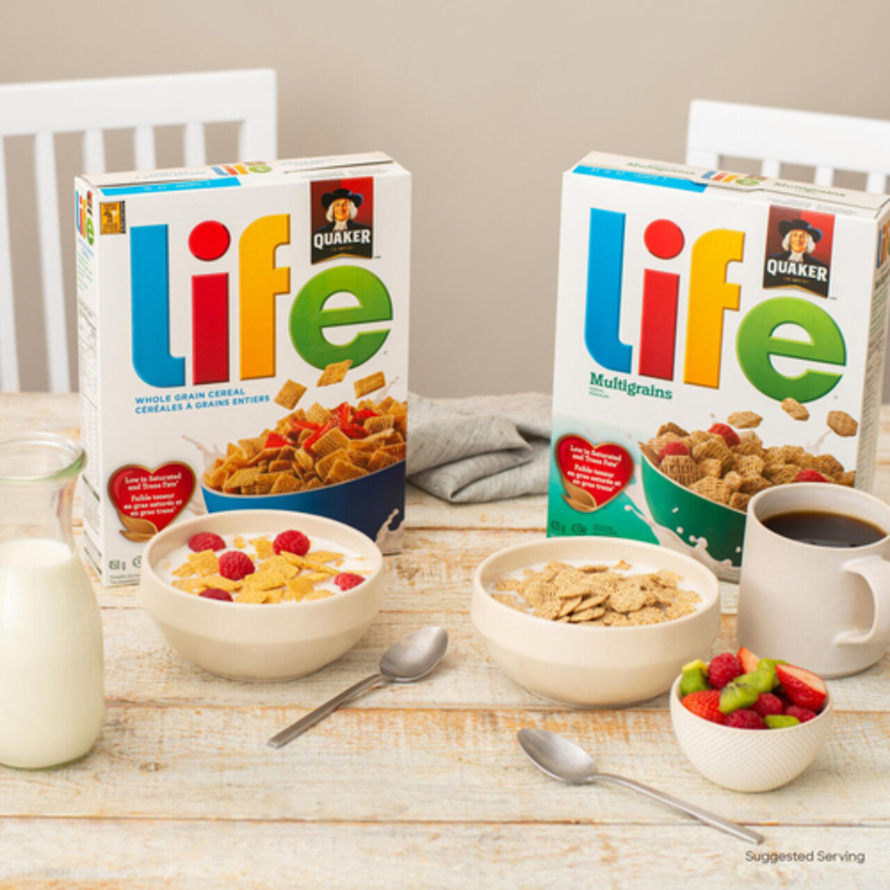 Quaker Life Whole Grain Cereal Original 450 g - Voilà Online Groceries ...