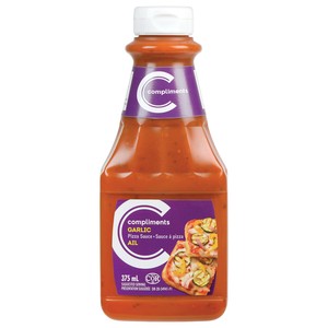 Compliments Pizza Sauce Garlic 375 ml - Voilà Online Groceries & Offers