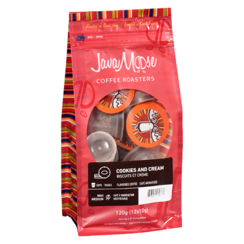 Java Moose Coffee Cookies and Cream Coffee Pods 10 x 12 g - Voilà ...