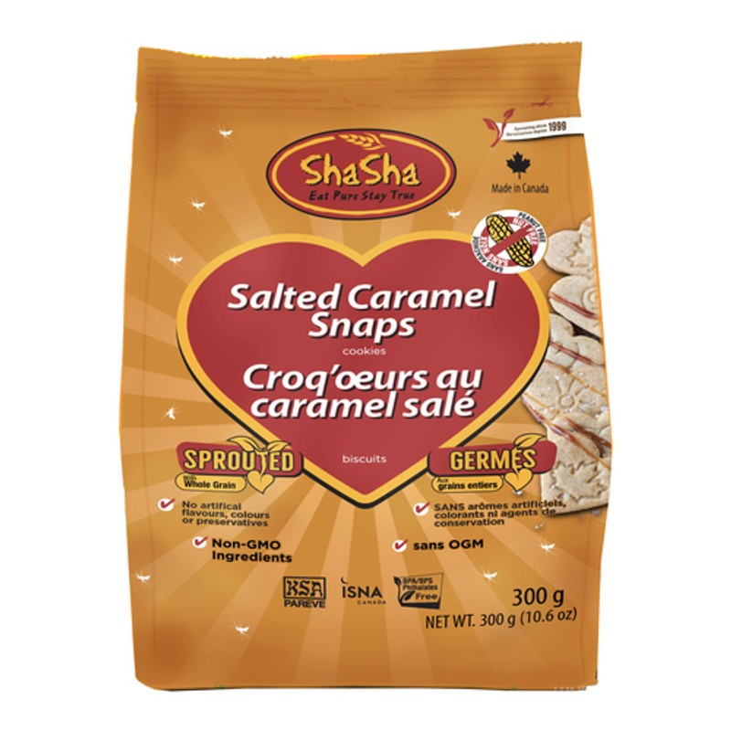 ShaSha Cookies Salted Caramel Snaps 300 g - Voilà Online Groceries & Offers