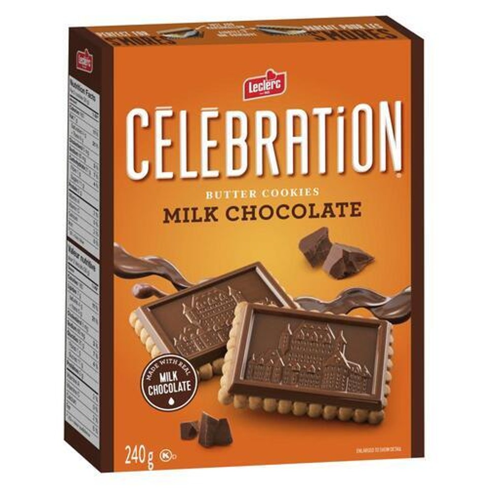 Leclerc Celebration Butter Cookies Milk Chocolate 240 g - Voilà Online ...