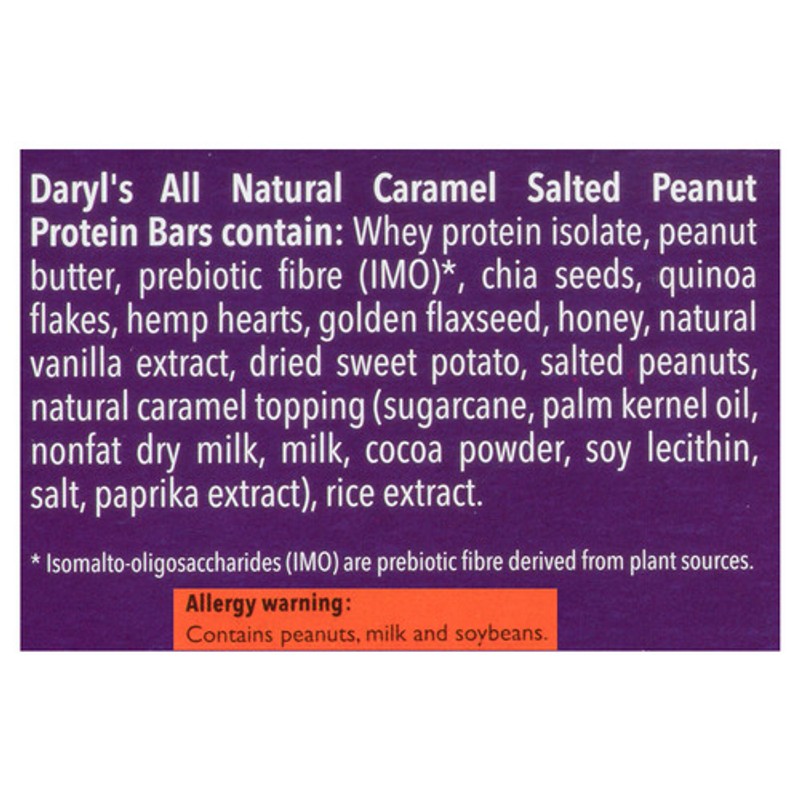 Daryl's Performance Line Protein Bar Caramel Salted Peanut 12 x 58 g ...