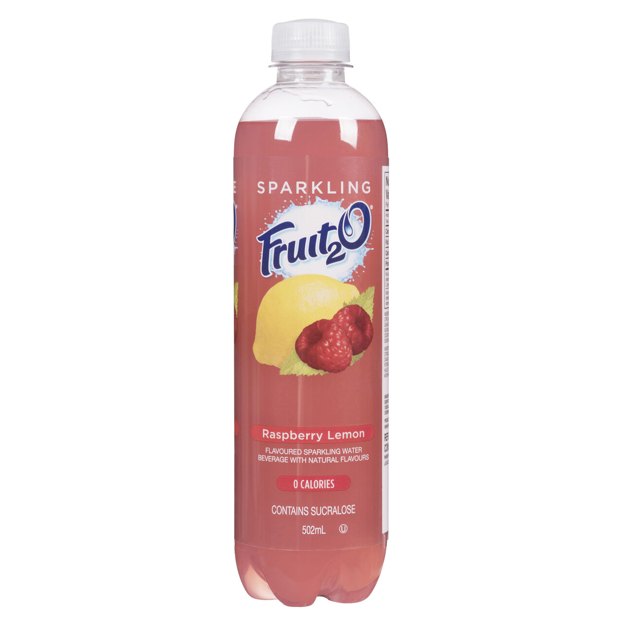 Fruit2O Sparkling Water Raspberry Lemon 502 ml (bottle) - Voilà Online ...