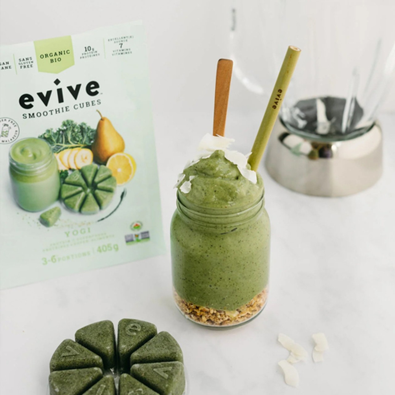 Evive Frozen Smoothie Cubes No Added Sugar Green Delight 405 g - Voilà ...