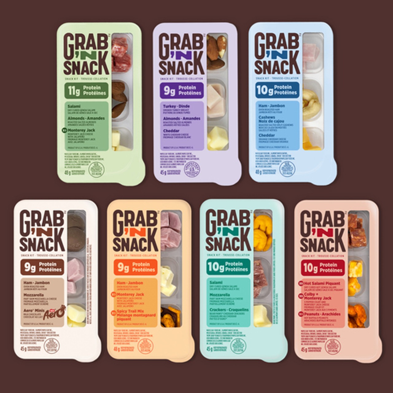 Grab'N Snack Snack Kit Oven Roasted Ham Cashew and Cheddar 96 g - Voilà ...