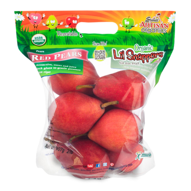 Lil Snappers Organic Pear Red King Size 907 g - Voilà Online Groceries ...