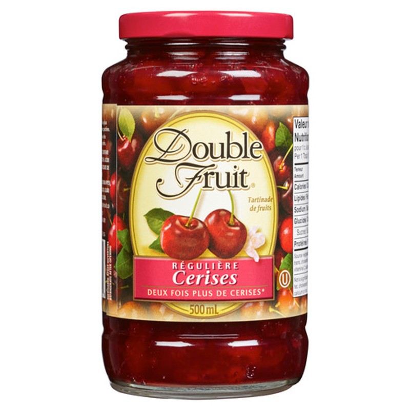 Double Fruit Jam Cherry Regular 500 ml - Voilà Online Groceries & Offers