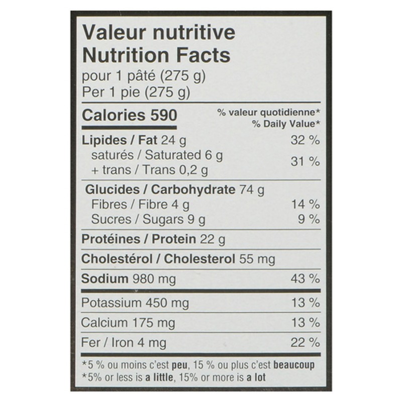 St Hubert Chicken Pot Pie 2 x 275 g - Voilà Online Groceries & Offers