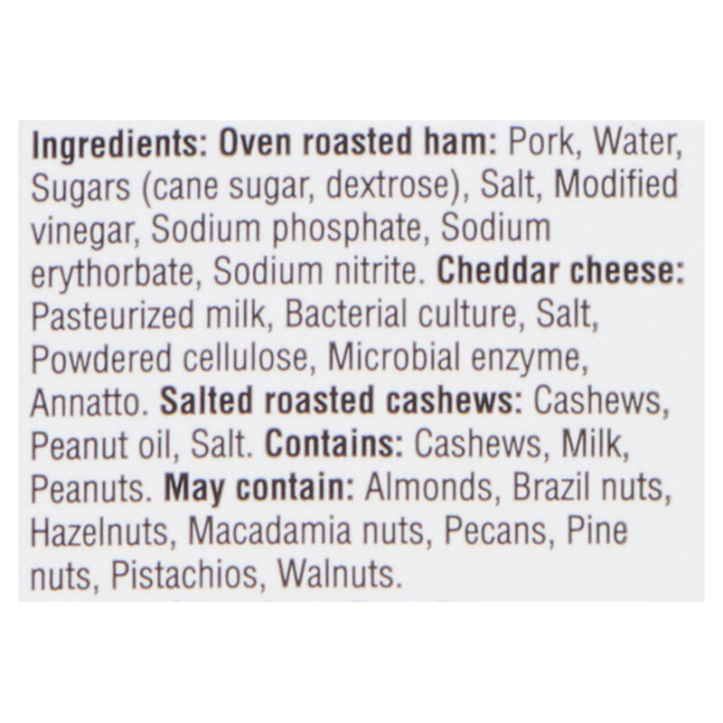Grab'N Snack Snack Kit Oven Roasted Ham Cashew and Cheddar 96 g - Voilà ...