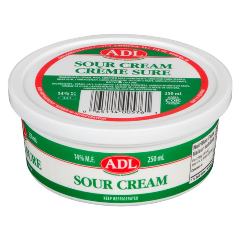 ADL 14% Sour Cream 250 ml - Voilà Online Groceries & Offers