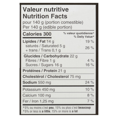 St-Hubert Pork Back Rib Texan Style 625 g - Voilà Online Groceries & Offers