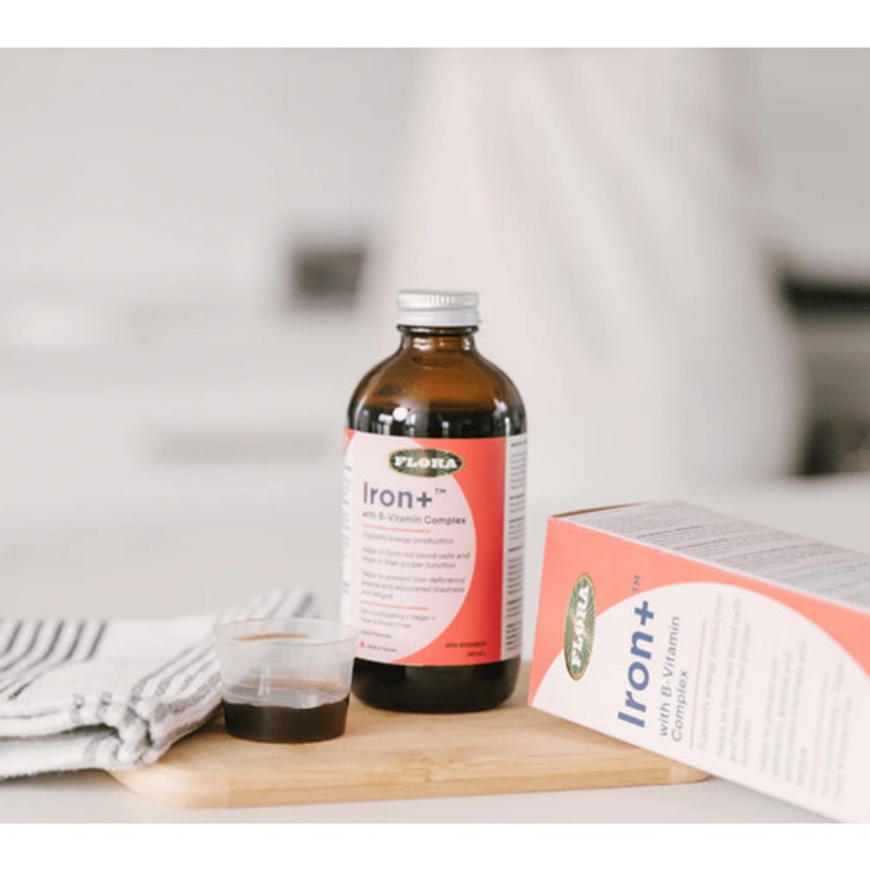 Flora Iron+ With B-Vitamin Complex Liquid Formula 240 ml - Voilà Online ...