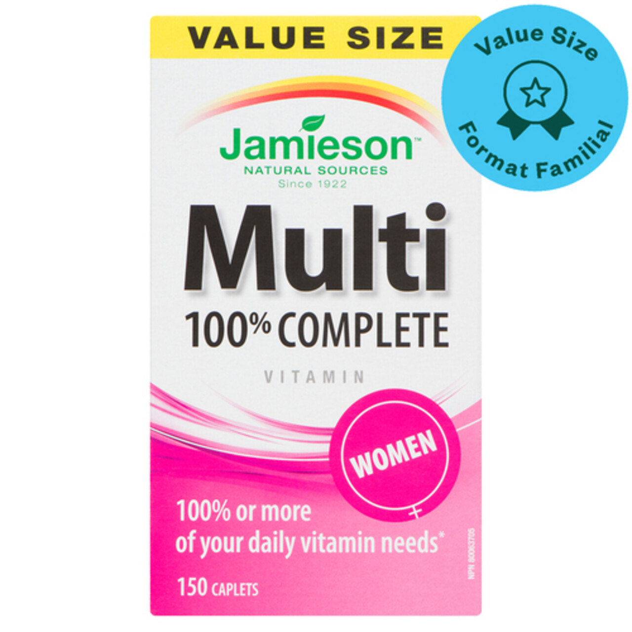 Jamieson Multi 100% Complete Multivitamin Women Caplets 150 Count ...