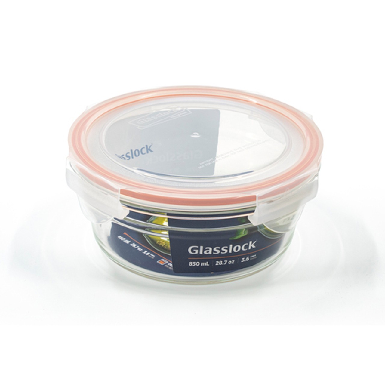 Glasslock Container Round 850 ml - Voilà Online Groceries & Offers