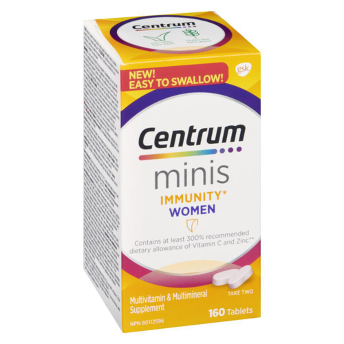 Centrum Minis Multivitamin & Multimineral Supplement Immunity Women 160 ...