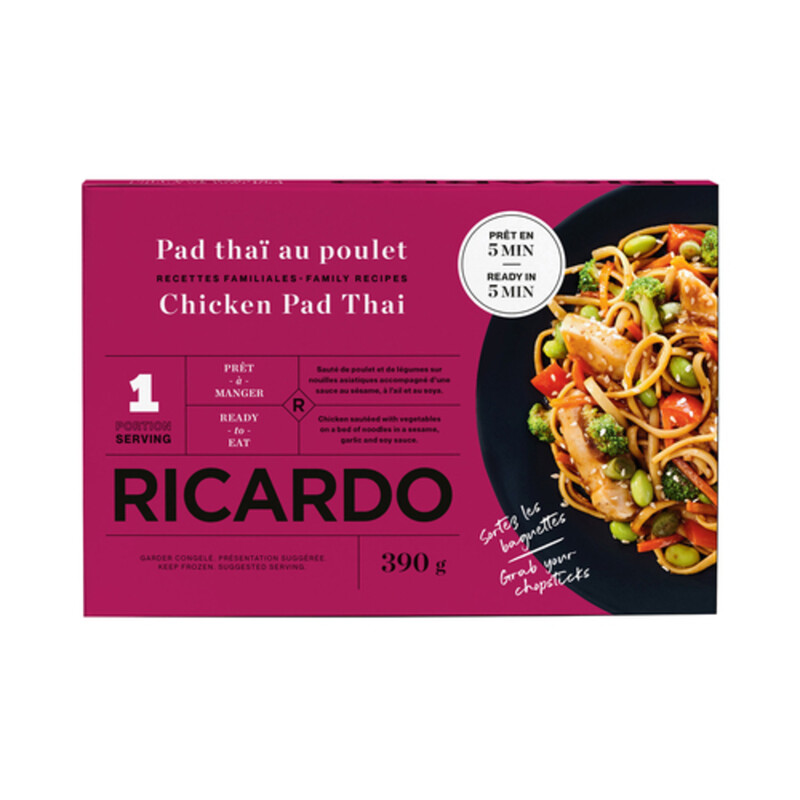 RICARDO Frozen Chicken Pad Thai 390 g - Voilà Online Groceries & Offers